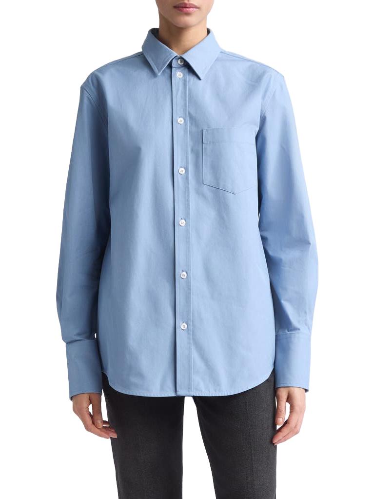 VICTORIA BECKHAM Victoria Beckham Perry Compact Oxford Button-Up Shirt